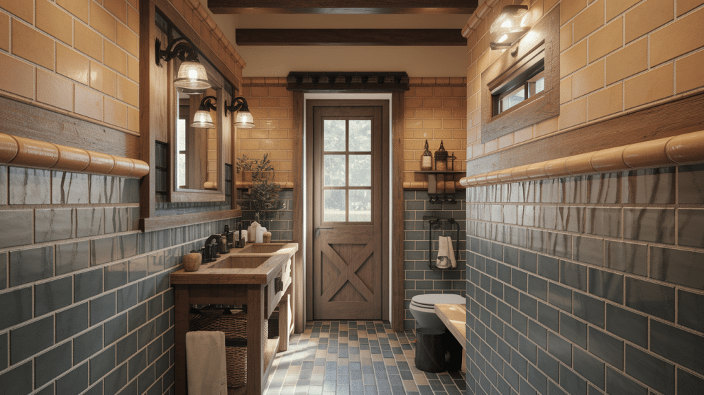 15 Rustic Farmhouse Bathroom Tile Designs to Inspire You - Le Meridien ...