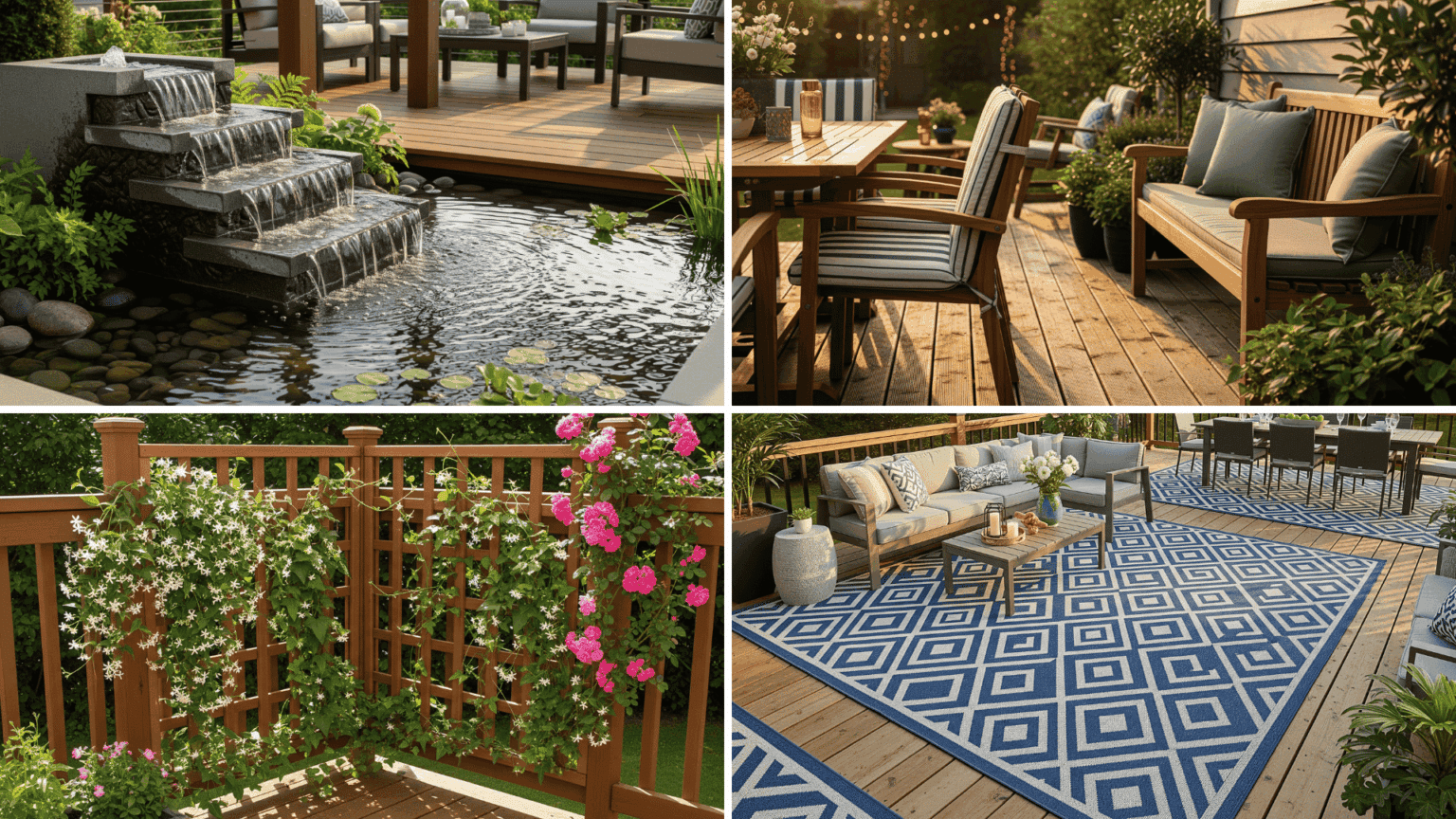 15 Deck Decor Ideas for a Visually Appealing Patio - Le Meridien Chambers